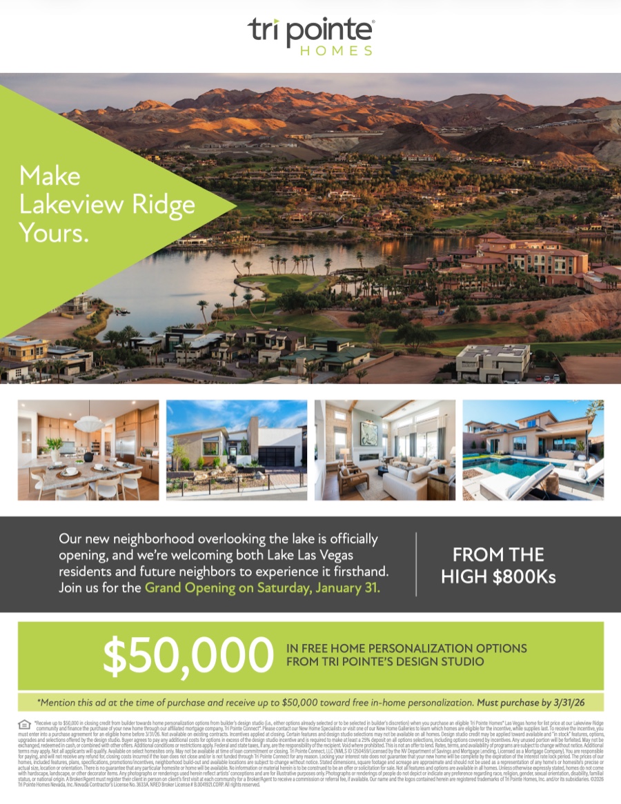 Lakeview Ridge by Tri Pointe Homes - Lake Las Vegas